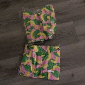 Modcloth | Shorts | Banana Crop Top And Bottom Set | Poshmark